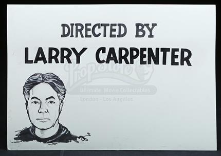 Larry Carpenter Hand-Drawn Signed Poster Board - Current price: $70