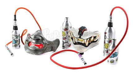 Two Yakuza Club Huffing Mask and Bottles - Current price: $600